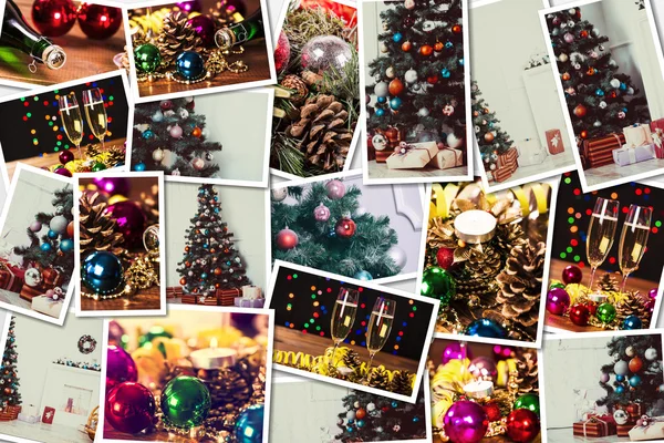 Collage navideño fotos de stock, imágenes de Collage navideño sin ...