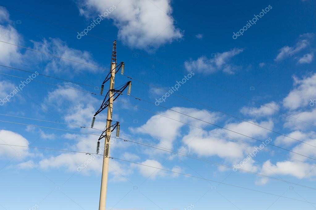 Power line ⬇ Stock Photo, Image by © megastocker #69598787