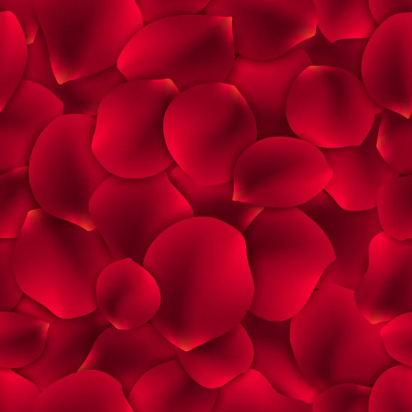 Seamless valentine background with falling red rose petals on gray ...