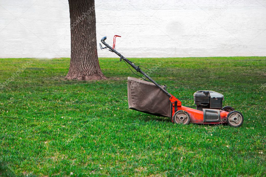 Push Mower Side View