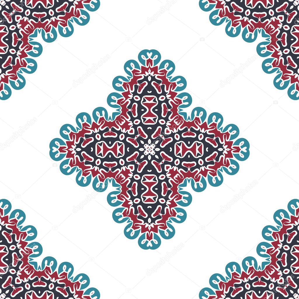 Seamless abstract arabic art background. Damask card. Endless ...