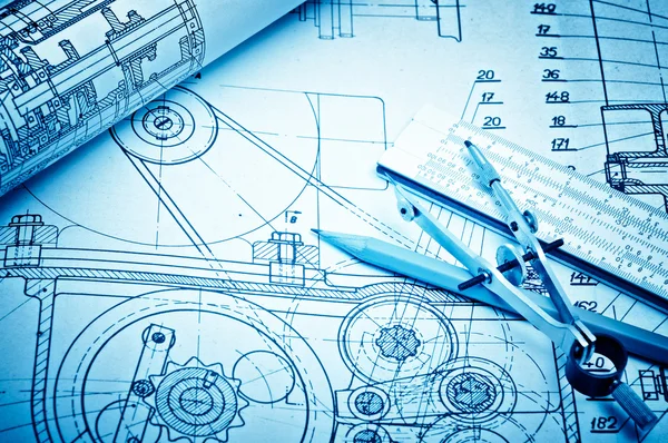 Engineering drawing Stock Photos, Royalty Free Engineering drawing ...