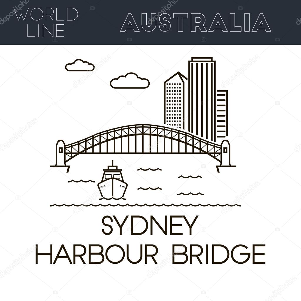 Puente del puerto de Sydney Vector de stock por ©Romul-2009 100163090 Puente del puerto de Sydney Vector de stock por ©Romul-2009 100163090