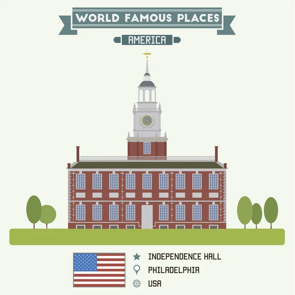 Philadelphia independence hall Vector Art Stock Images | Depositphotos