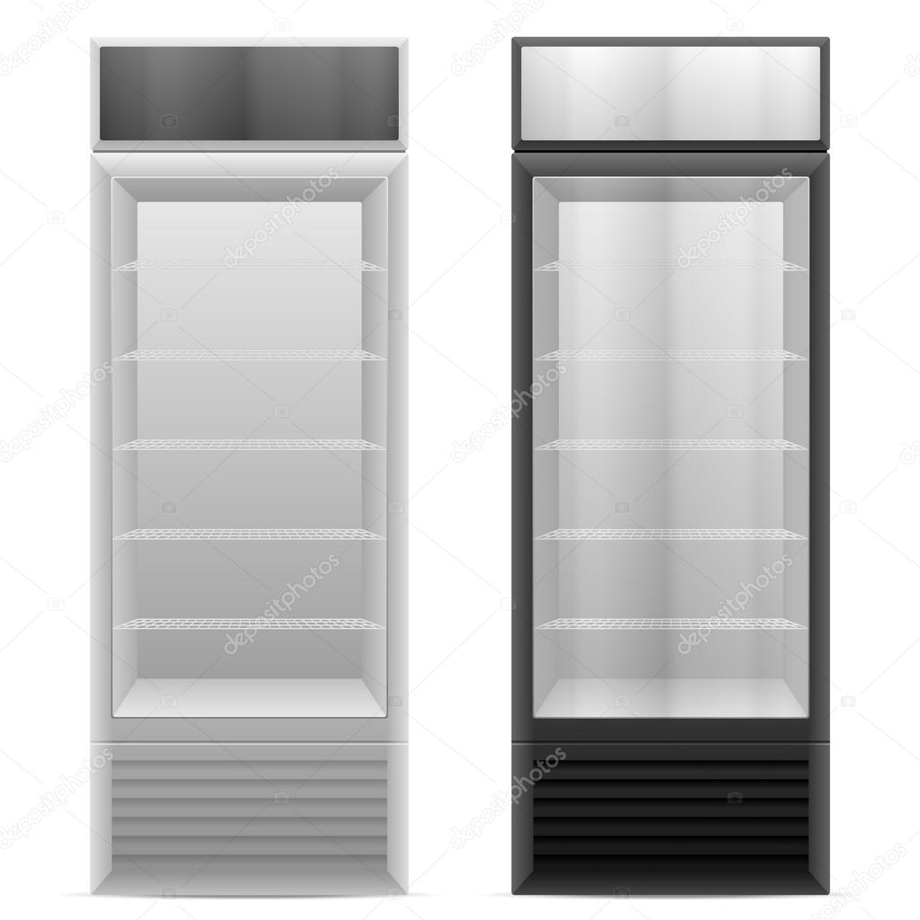 Display fridge on white Stock Vector Image by ©julydfg #107363636
