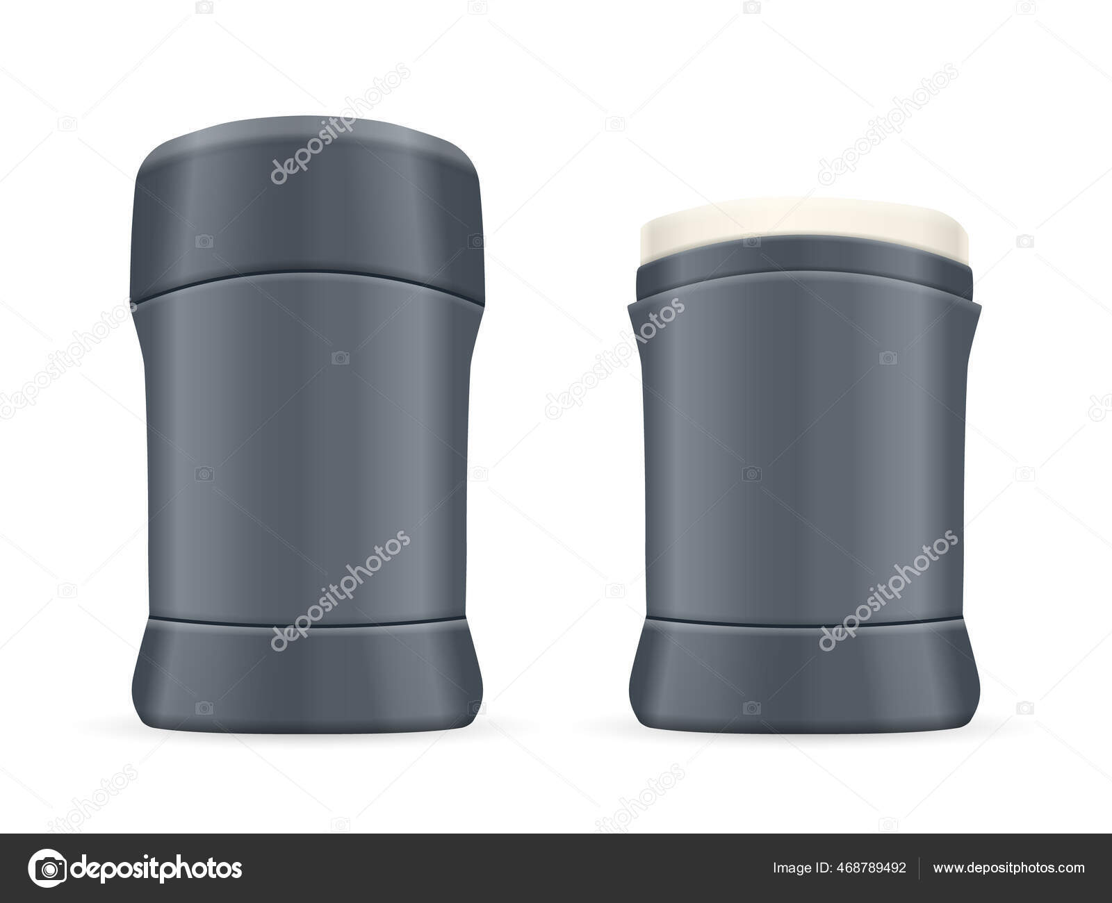 Stick Deodorant Set White Background Vector Illustration Stock Vector ...