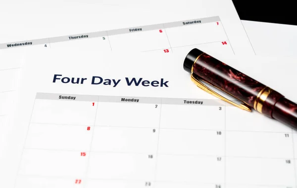 Calendar illustrating a four day working week with Fridays being a ...