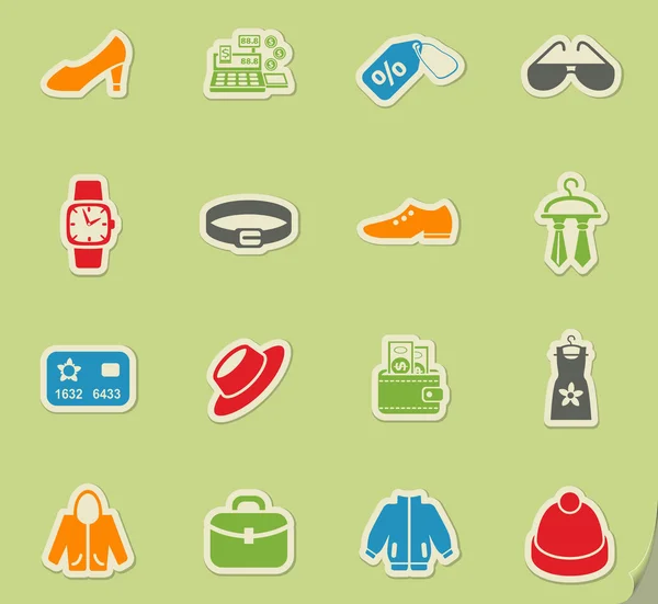 Clothes shop icon set — Stock Vector © ayax55 #116926898