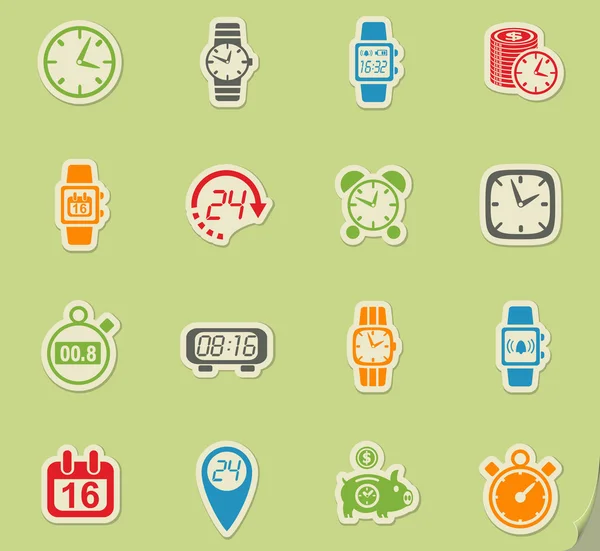 Time icon set Stock Vector Image by ©ayax55 #149435438