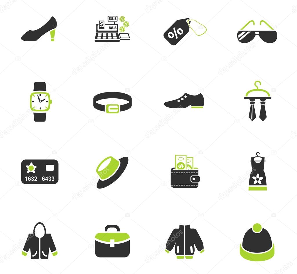 Clothes shop icon set — Stock Vector © ayax55 #116926898