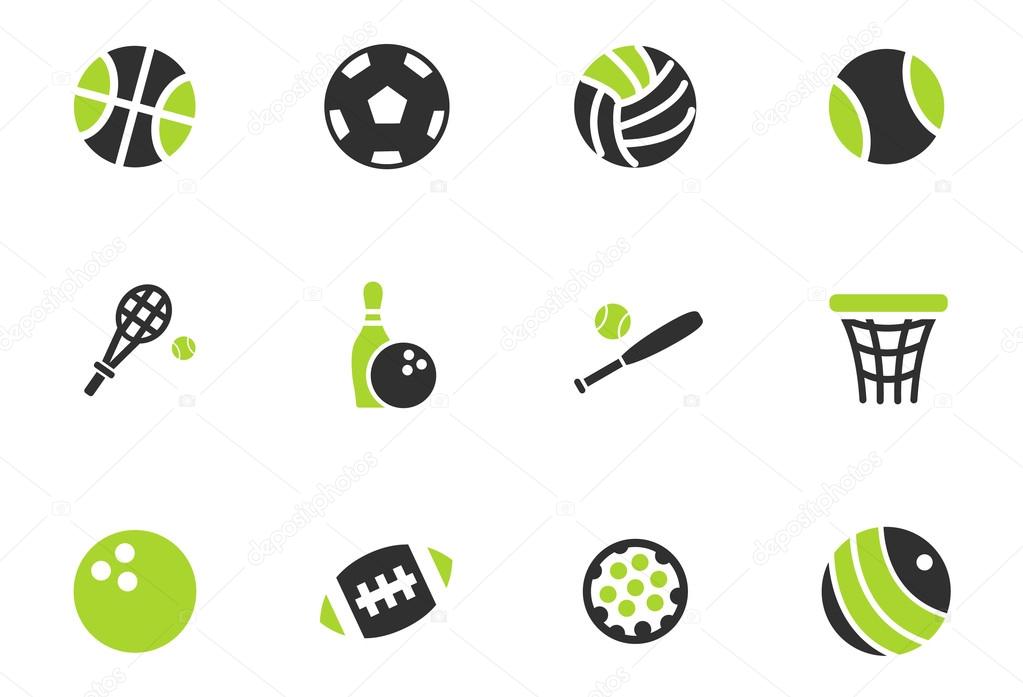 Sport balls icon set Stock Vector by ©ayax55 116932080