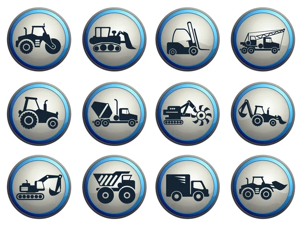 Symbols of Transportation & Loading Machines Stock Vector Image by ...