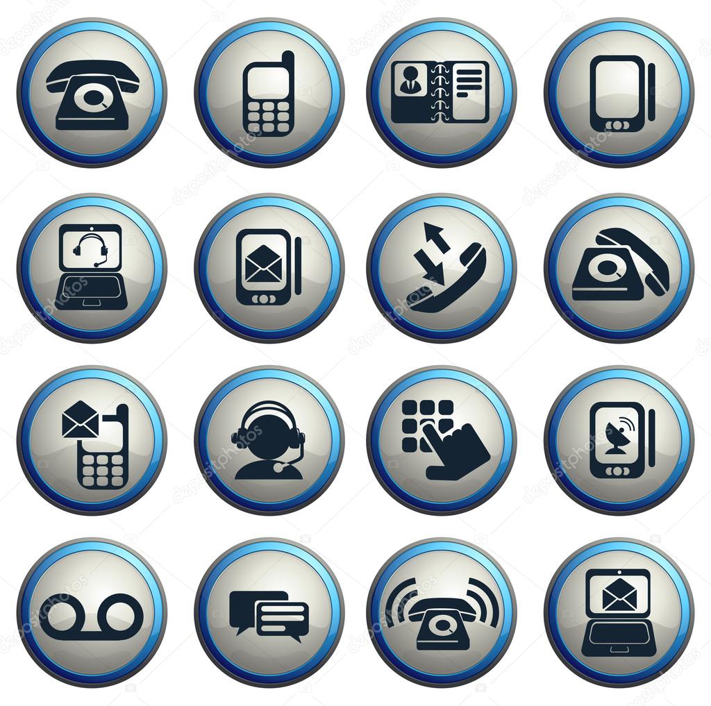 Telephone Icons Stock Vector Image by ©ayax55 #75311981