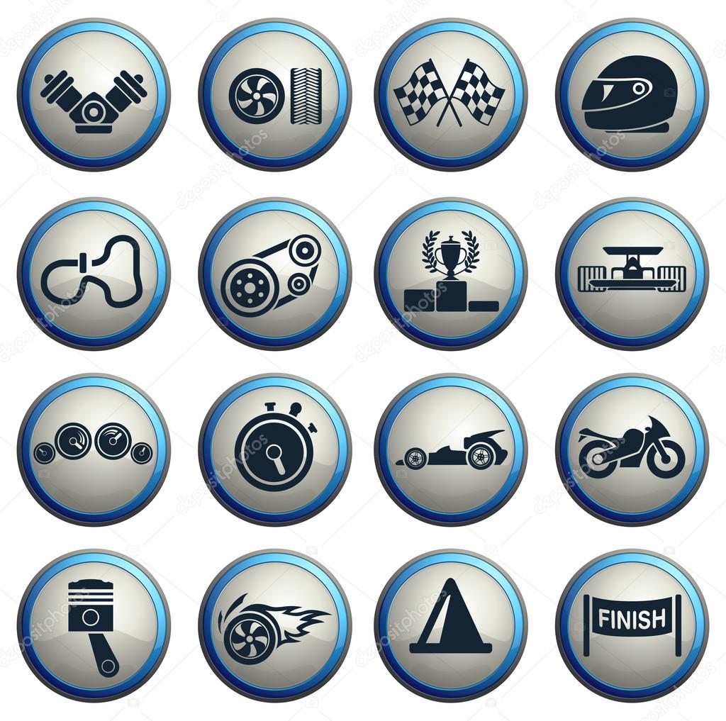 Racing icons Stock Vector by ©ayax55 75311997