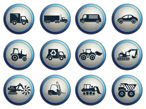 Symbols of Transportation & Loading Machines Stock Vector Image by ...