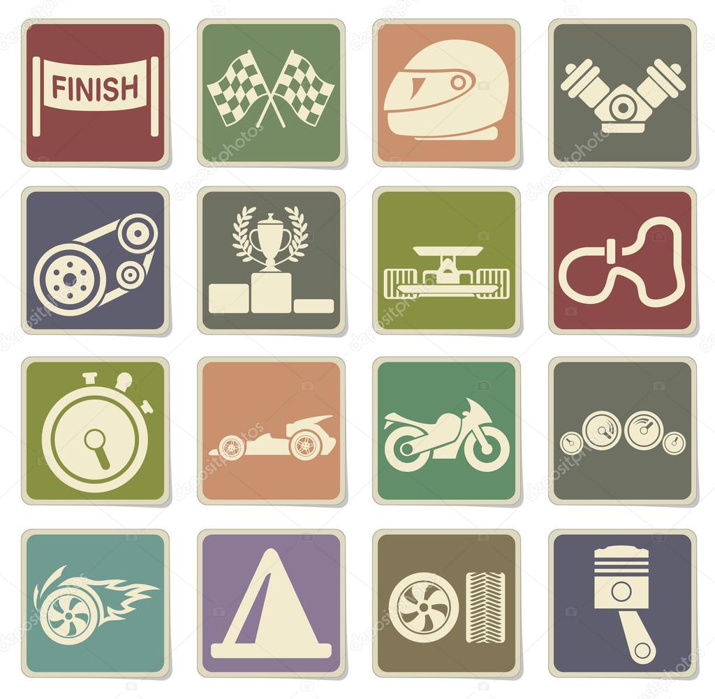 Racing icons Stock Vector Image by ©ayax55 #86266742