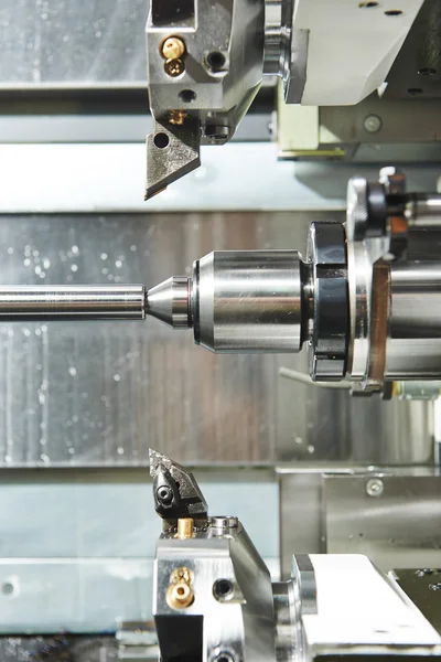 Metal turning process on machine tool - Stock Image - Everypixel