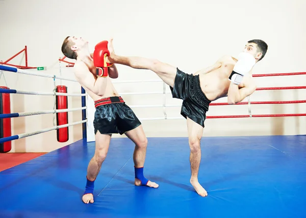 Muai thai fighting technique — Stock Photo © kalinovsky #69658997