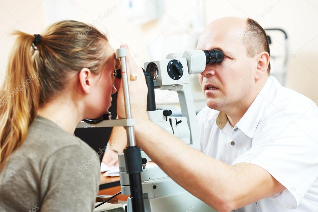 Adult ophthalmology or optometry — Stock Photo © kalinovsky #75721353