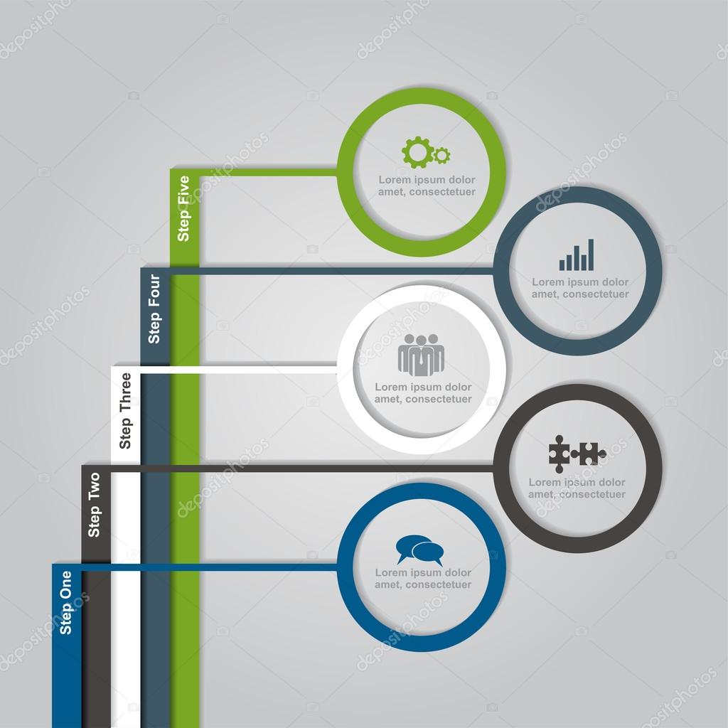 Plantilla de dise o infogr fico. Ilustraci n vectorial. 2024