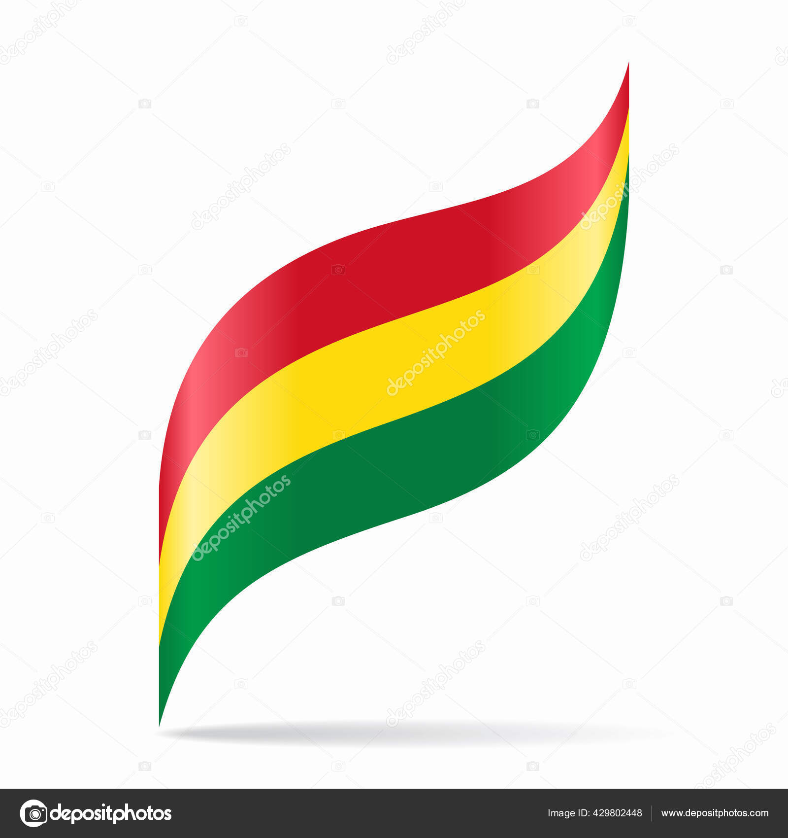 Bolivian Flag Wavy Abstract Background Layout Vector Illustration Stock ...