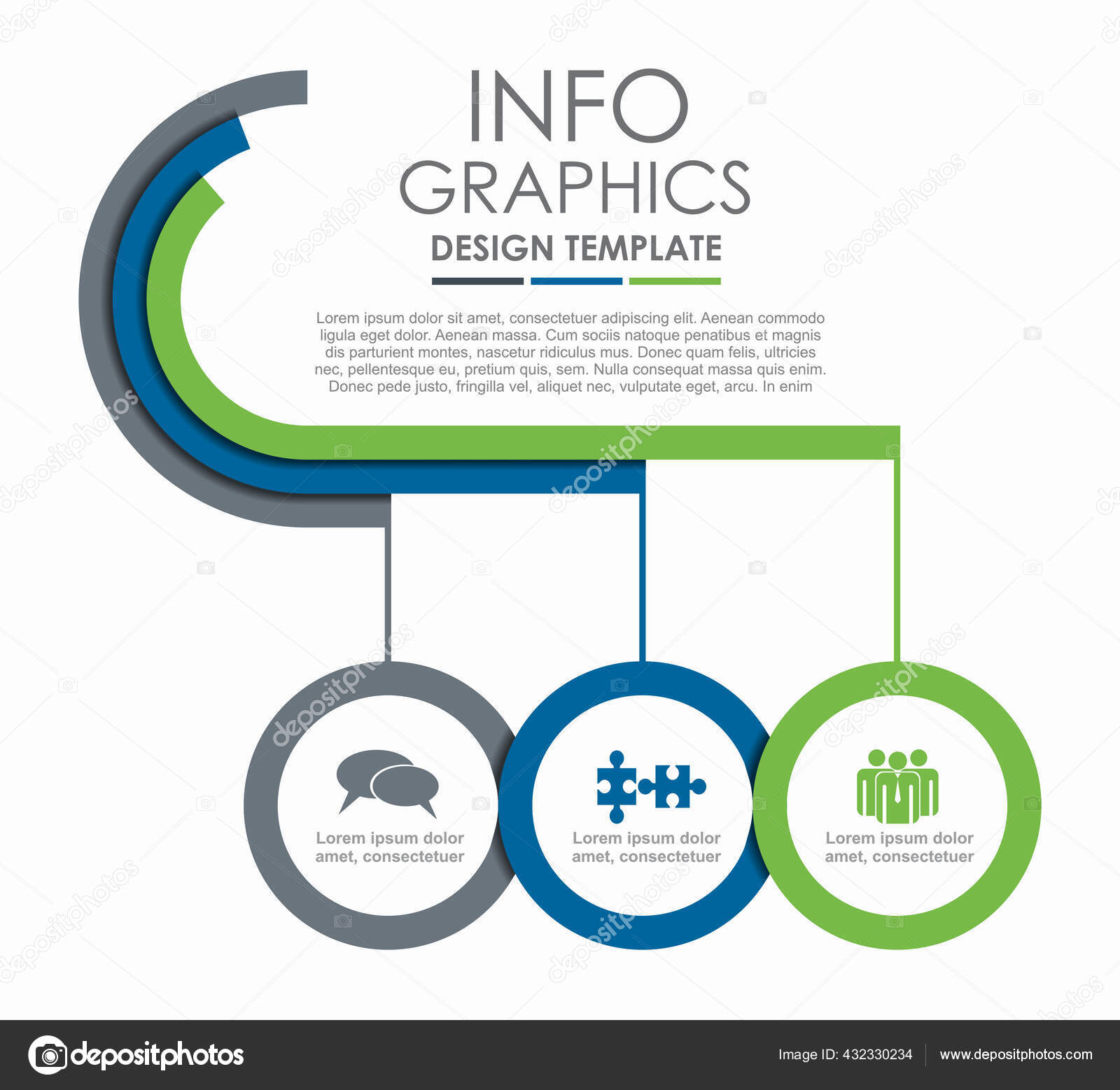 Infographic design template with place for your data. Vector illustration. Stock Vector by ...
