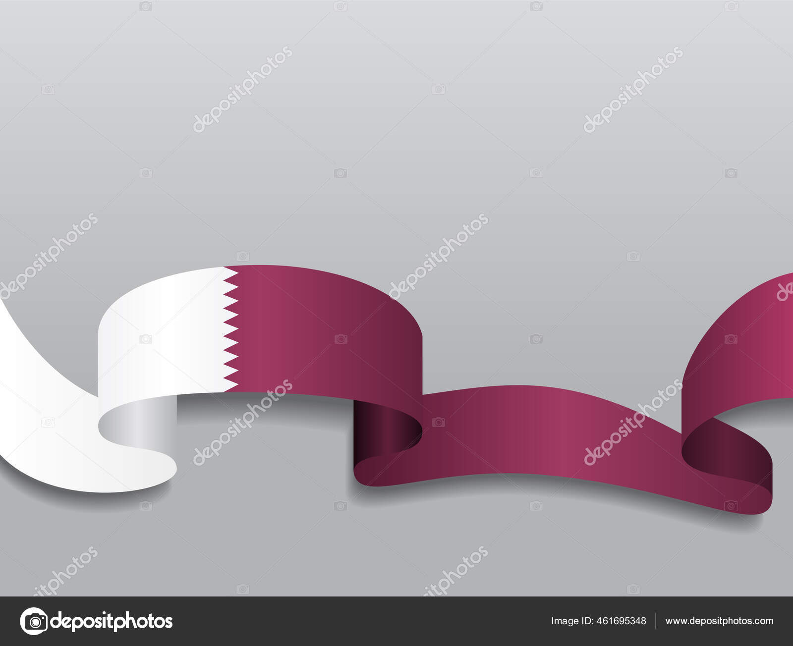 Qatari flag wavy abstract background. Vector illustration. Stock Vector ...