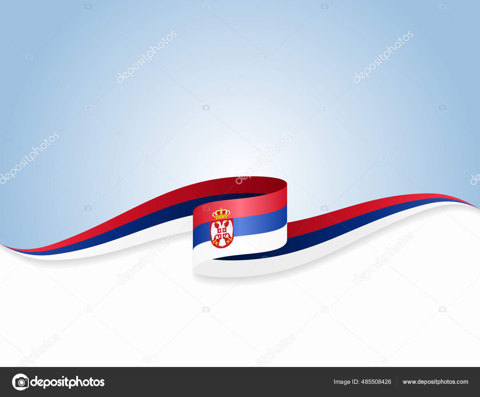 Serbian flag wavy abstract background. Vector illustration. Stock ...