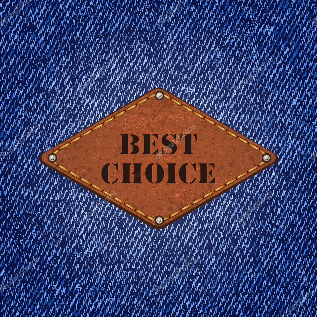 Jeans texture with leather label. Vector Stock Vector Image by ©khvost ...