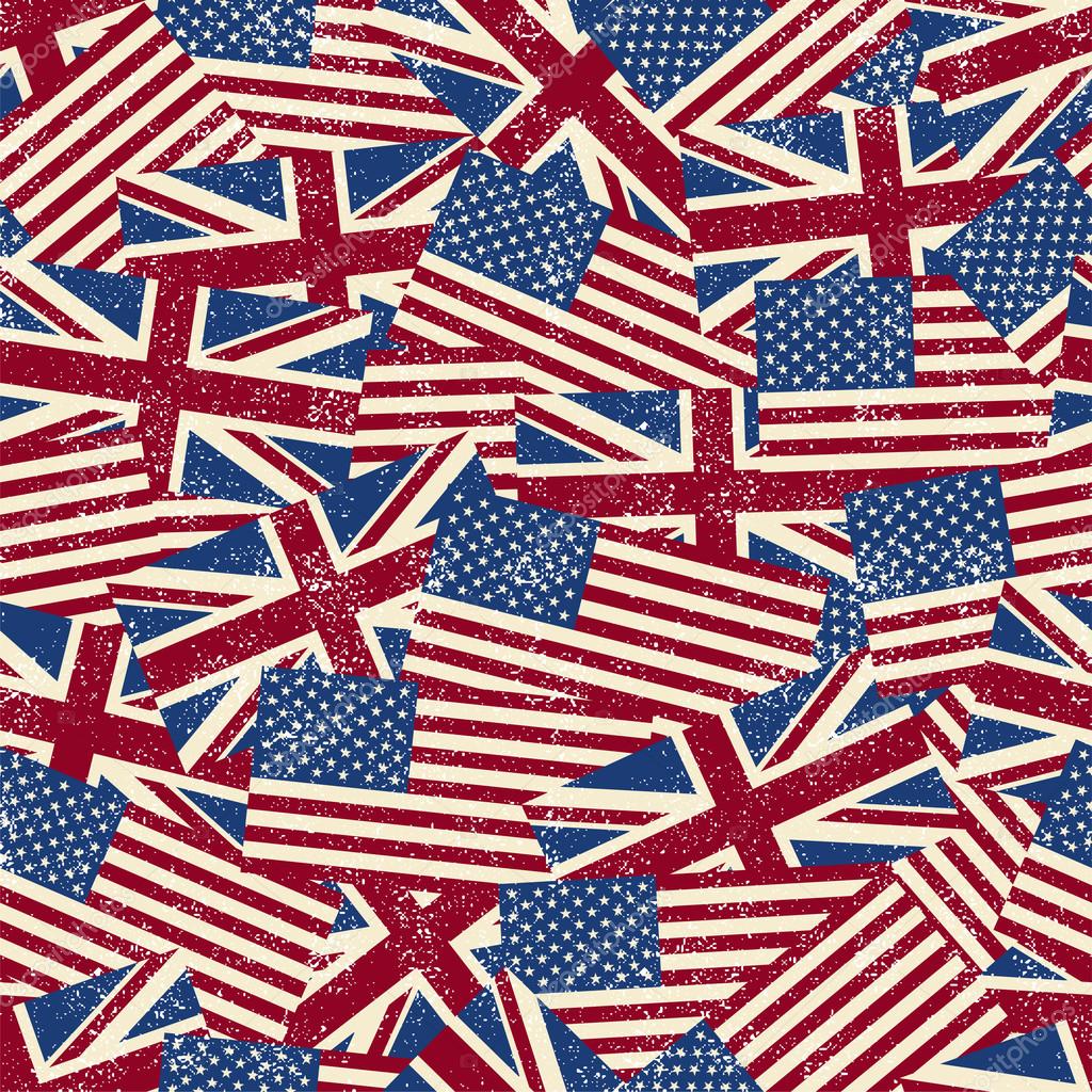 Seamless pattern with flags. Vector illustration. Stock Vector Image by ...