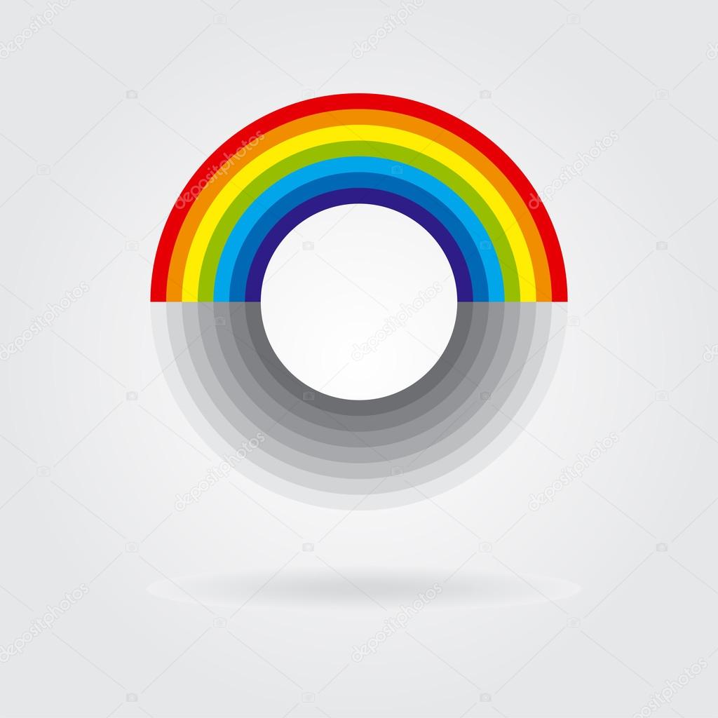 Abstract retro rainbow background. Vector illustration — Stock Vector ...