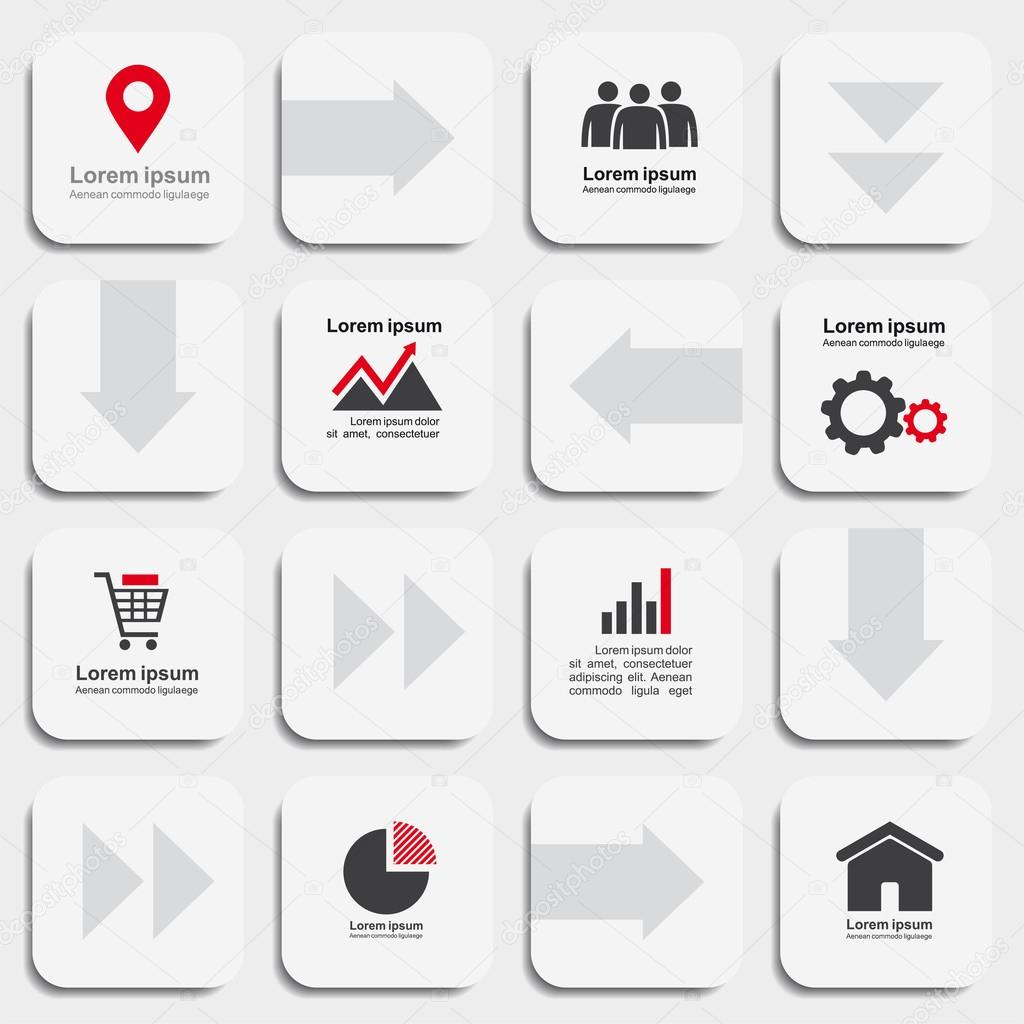 Infographic report template with place for your text. Vector Stock ...