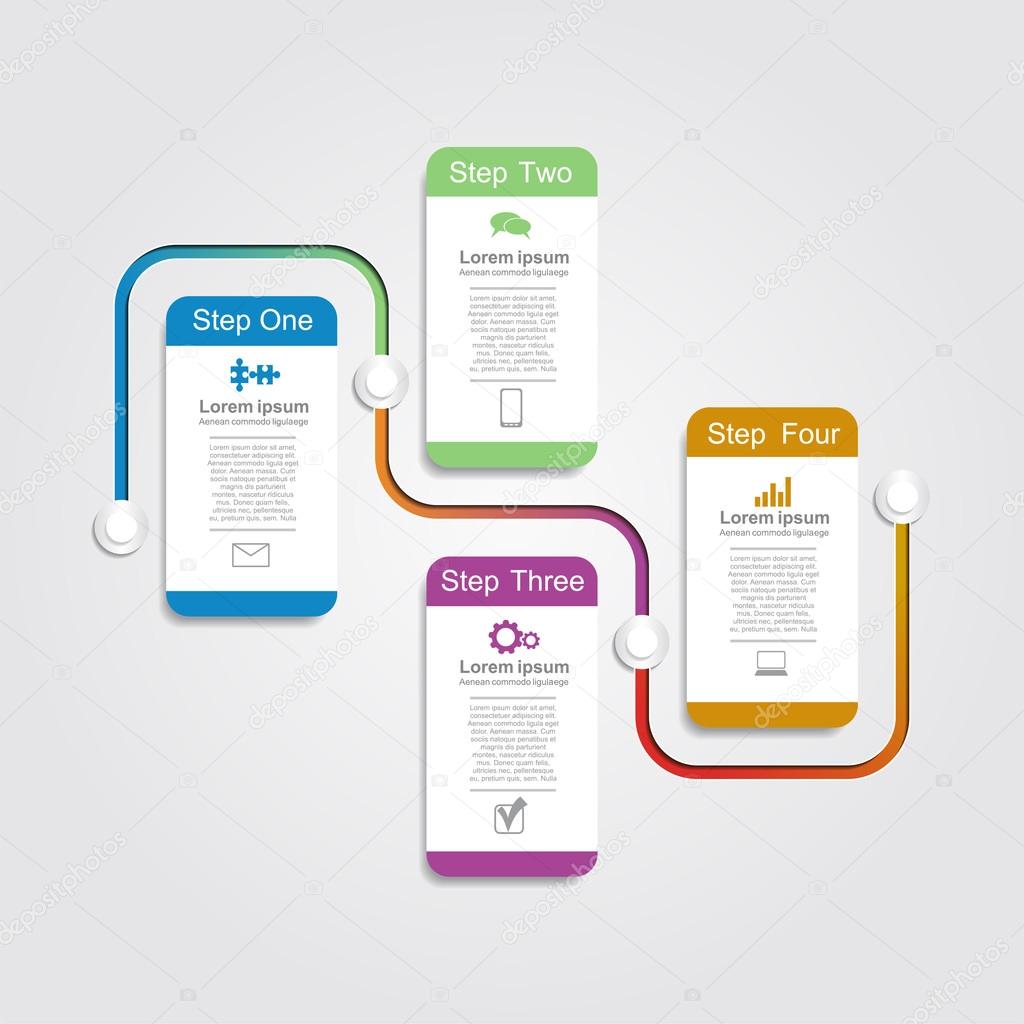 Infographic report template. Vector illustration Stock Vector by ...