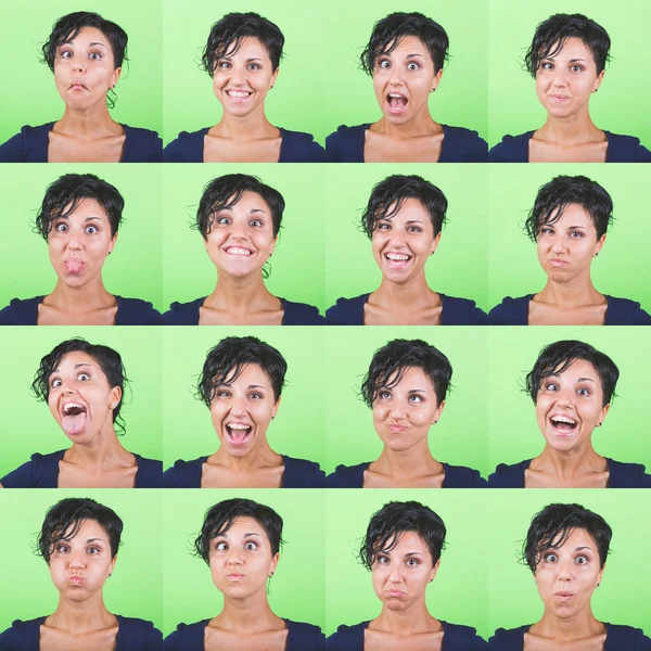 Multiple faces expressions — Stock Photo © ikostudio #8696157