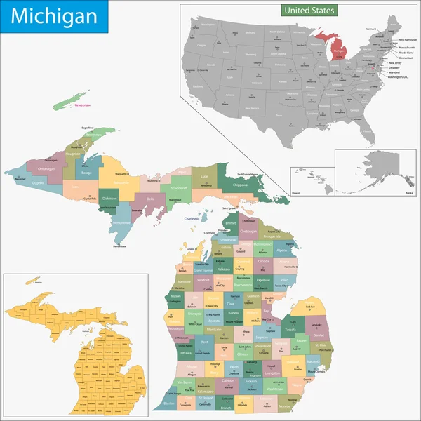 Michigan design Vector Art Stock Images | Depositphotos