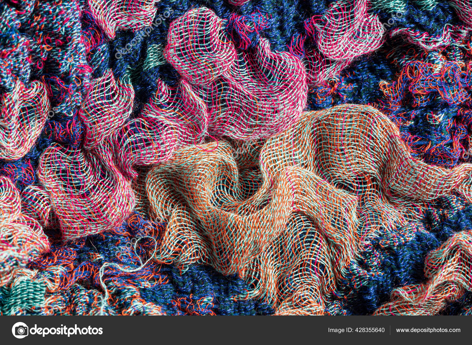 Colorful Fabric Texture Fabric Background Stock Photo by ©Shebeko 428355640