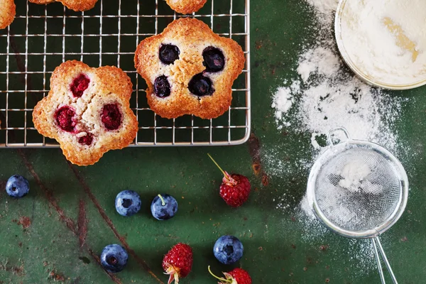 Berry financier cakes — Stock Photo © Shebeko #79943598