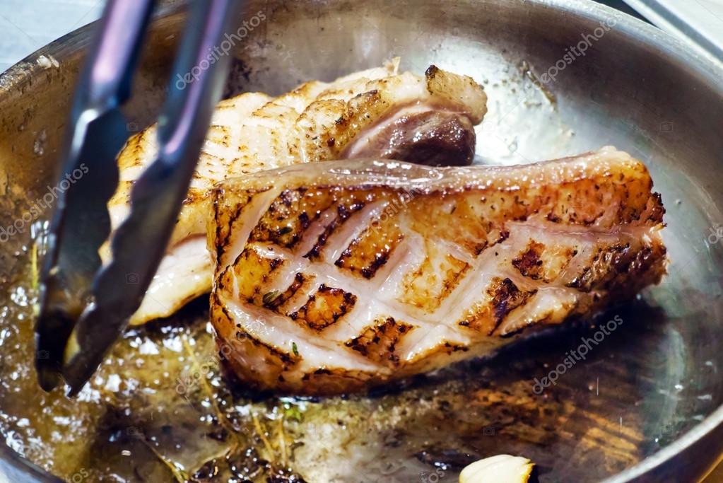 Fried duck on pan Stock Photo by ©Shebeko 81268670