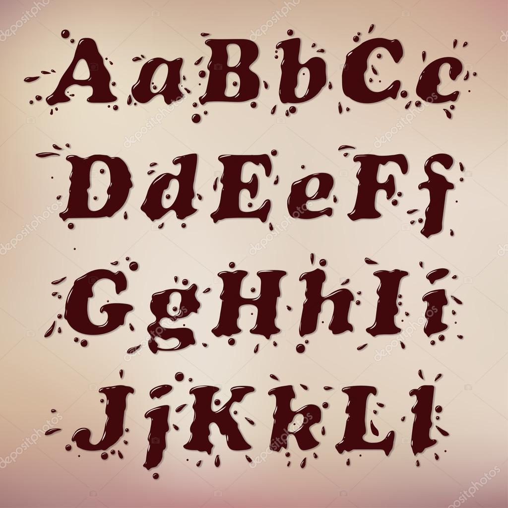 Chocolate Font Stock Vector Image by ©nrey_ad #56617629