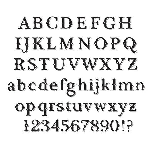 Alphabet letters font with cross-hatching — Stock Vector © Seamartini ...