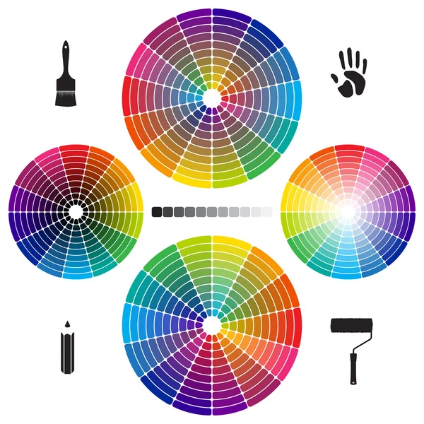 2,594 Color wheel chart Vector Images, Color wheel chart Illustrations ...