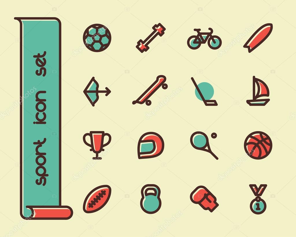 Fat Line Icons Stock Vector Image by ©nrey_ad #82788952