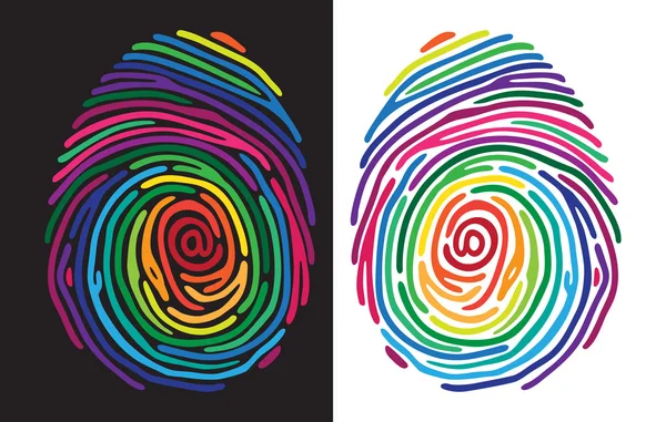 Color fingerprint — Stock Vector © nrey_ad #82788118