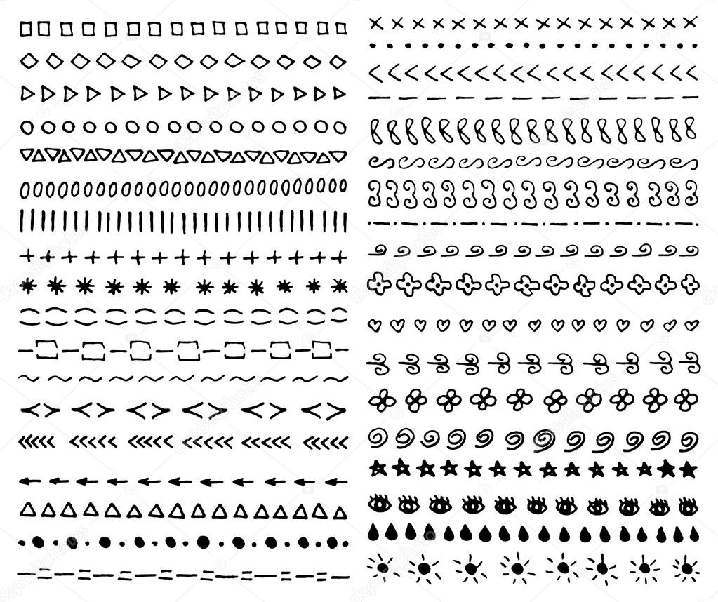 Hand drawn borders Stock Vector Image by ©Ciklamen #83062274