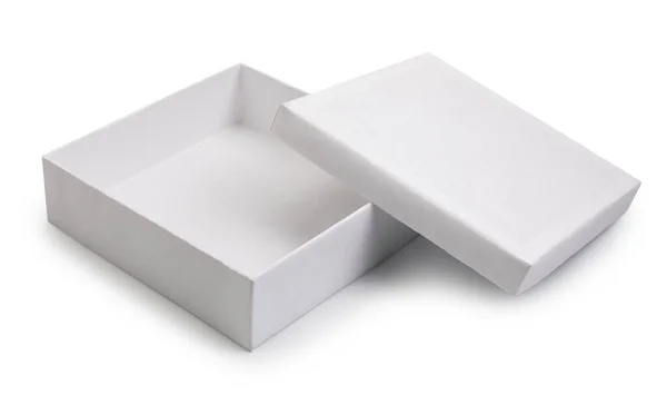Empty Open Box Isolated White Background — Stock Photo © Timmary #224993450