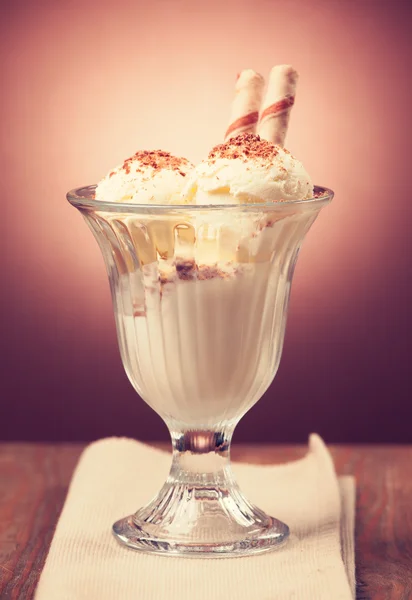 Ice cream in glass - Stock Image - Everypixel