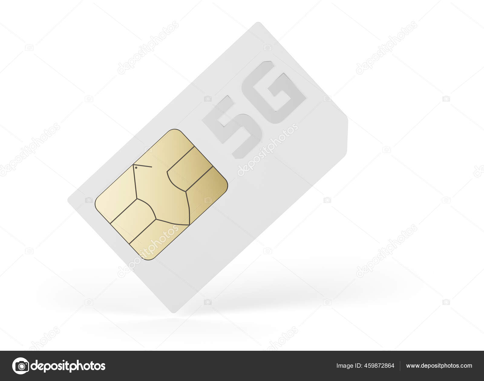 Sim Card Isolated White Background Illustration — Stock Photo © spaxiax ...