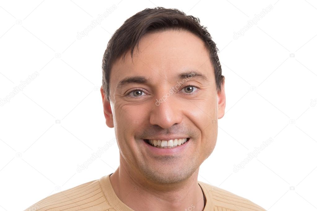 Handsome caucasian man smiling — Stock Photo © spaxiax #72132205