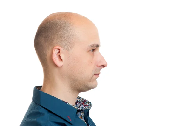 Side view of a handsome bald man Stock Photo by ©spaxiax 122513278
