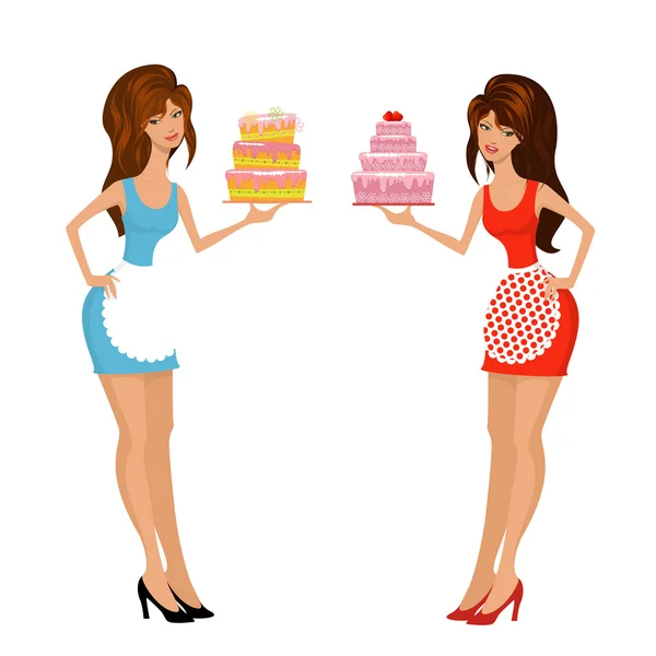 Woman cake Stock Vectors, Royalty Free Woman cake Illustrations ...